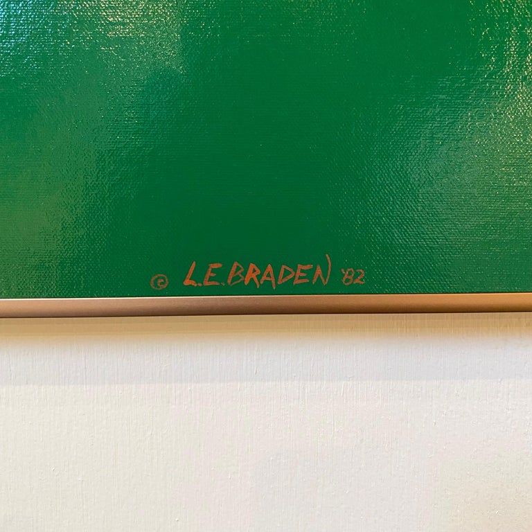 Lyle Braden Abstract Painting, 1982 For Sale at 1stDibs