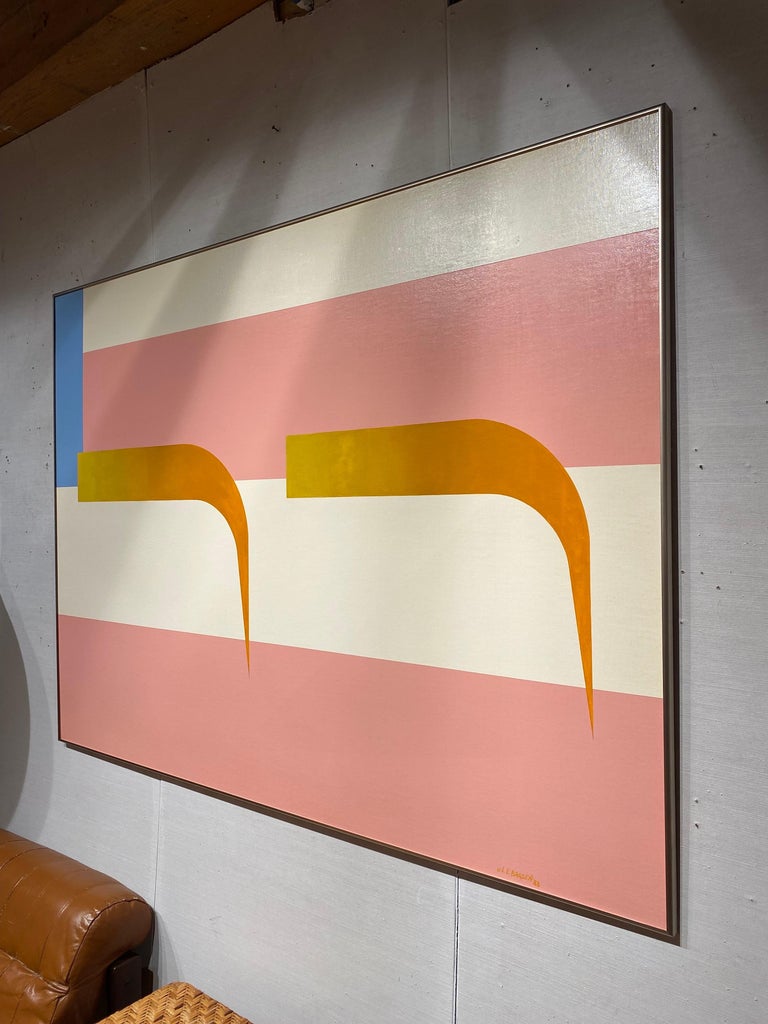 Lyle Braden Abstract Painting, 1983 For Sale at 1stDibs