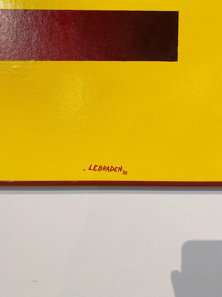 Lyle Braden Abstract Painting, 1983 For Sale at 1stDibs