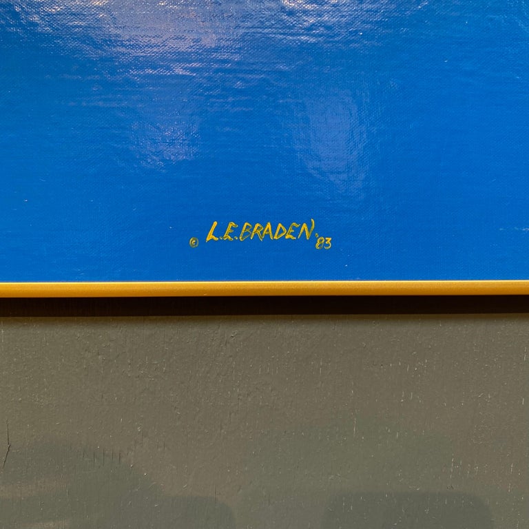 Lyle Braden Abstract Painting, 1983 For Sale at 1stDibs