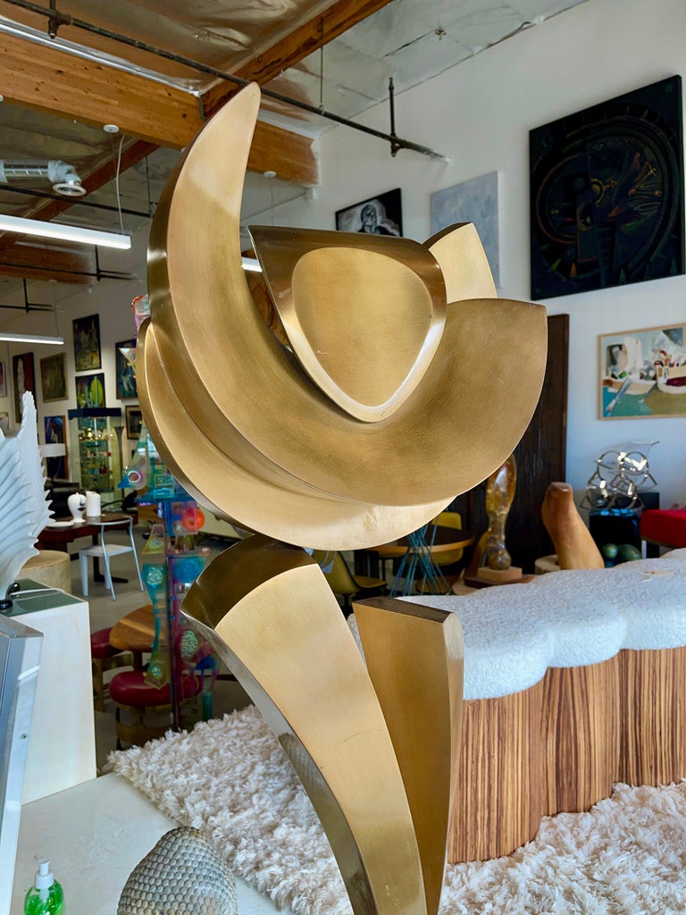 Lyle London 1998 Large Abstract Bronze Oracle #4 For Sale at 1stDibs
