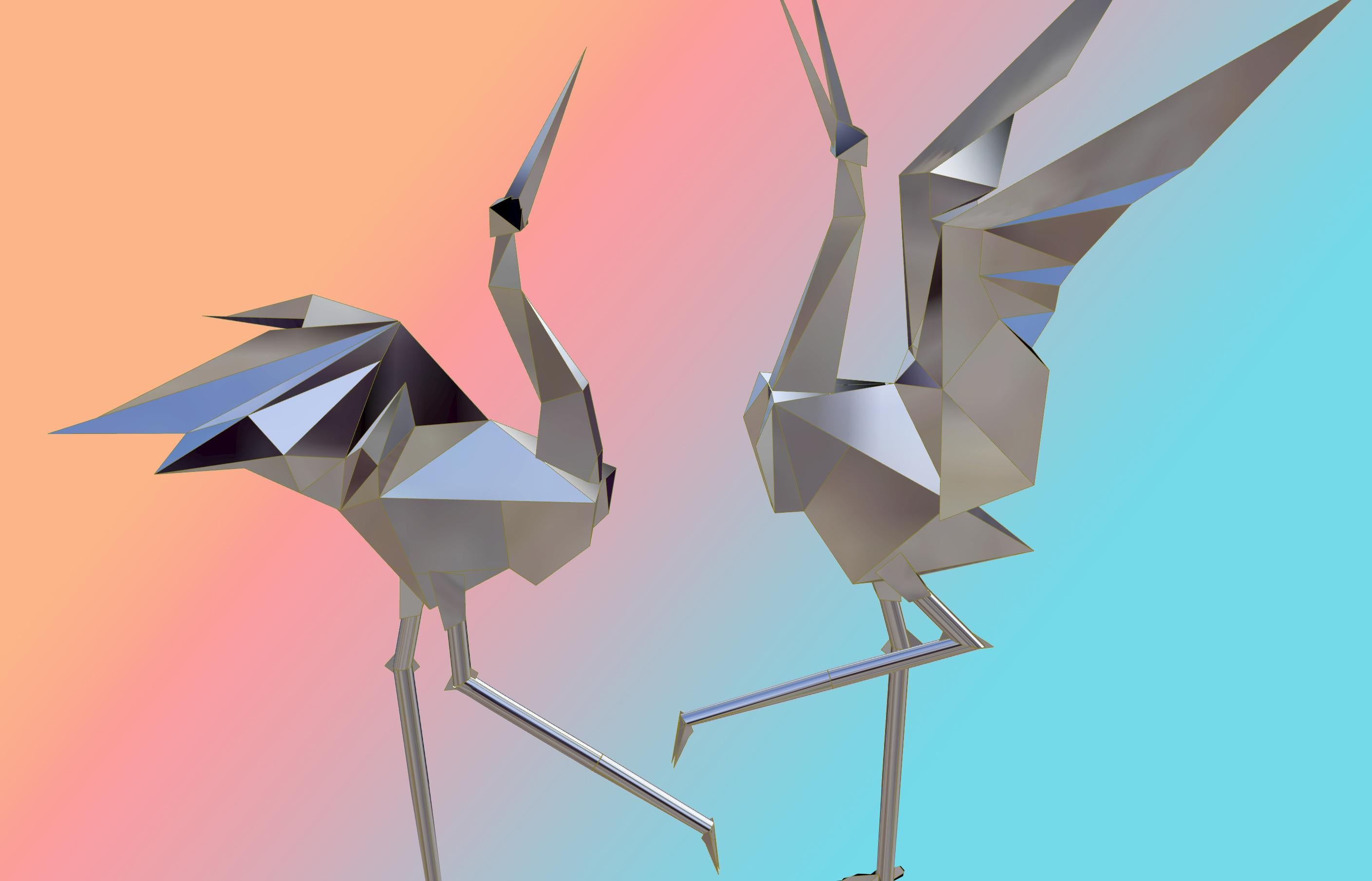 Lyle London - ORIGAMI CRANES For Sale at 1stDibs