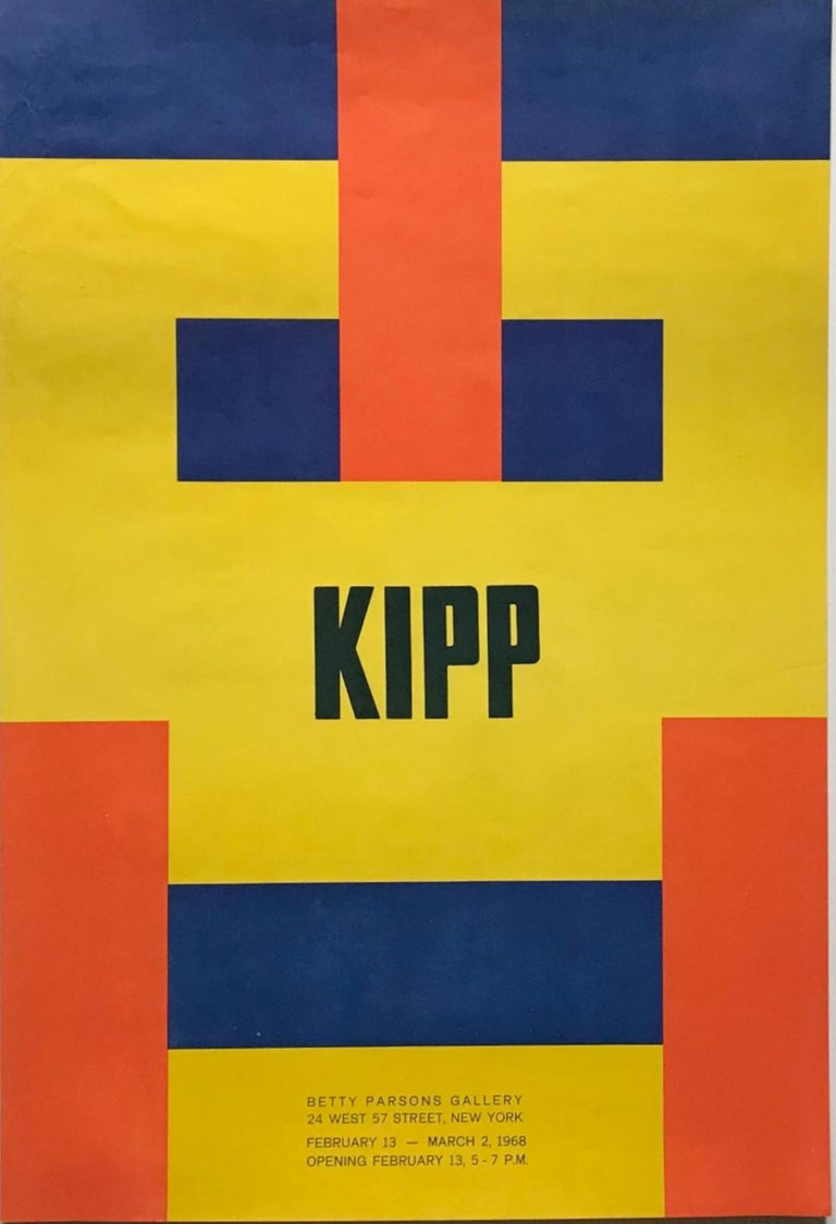 Lyman Kipp - Original Betty Parsons Gallery Poster (Minimalism) For ...