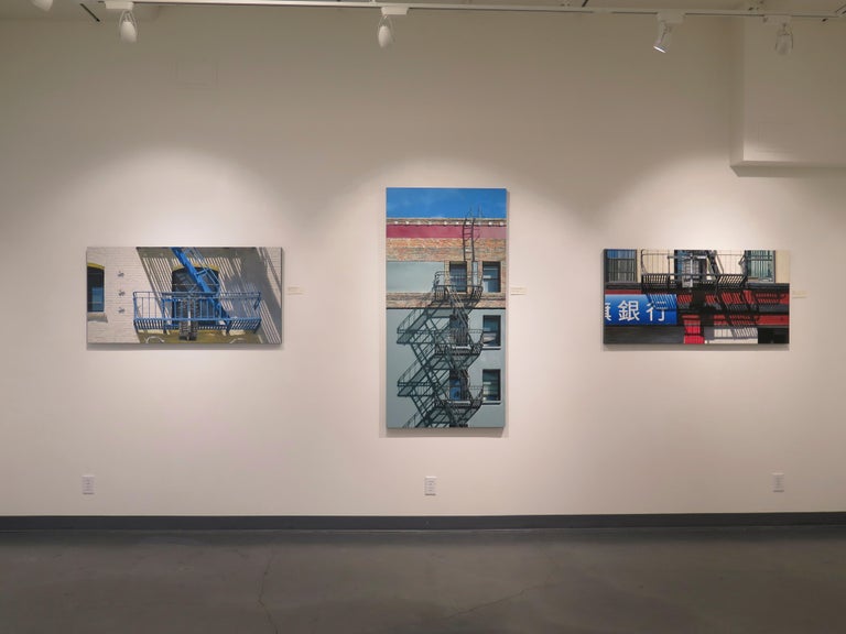 Lynette Cook - Citi / acrylic painting For Sale at 1stDibs