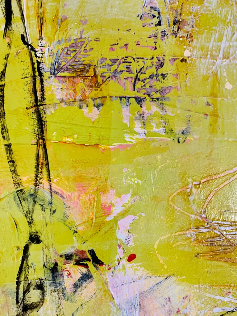 Lynette Reed - Original Abstract Acrylic Painting on Canvas Red Blue ...