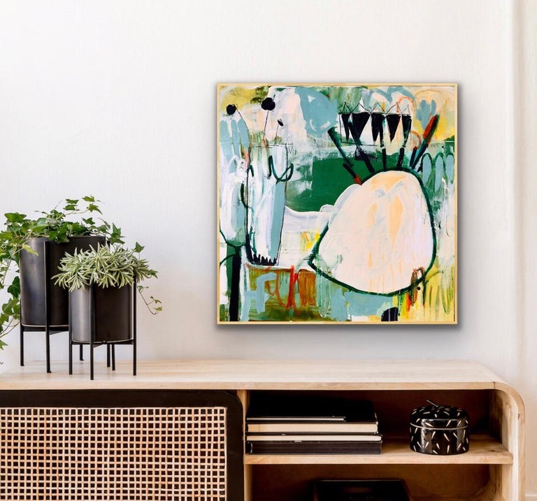 Lynette Reed - Sea Shore Original Abstract Acrylic Painting on Canvas ...