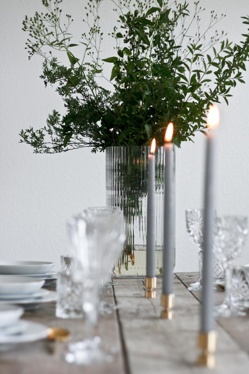 Lyngby Vase Clear Mouth Blown Glass For Sale at 1stDibs