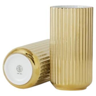 Lyngby Vase Black Porcelain For Sale at 1stDibs