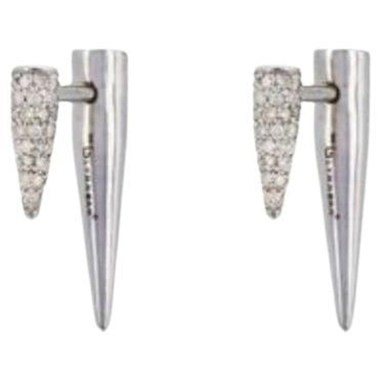 Lynn Ban Designer Diamond Pavé Reversible Edgy Urban NYC Punk Spike ...