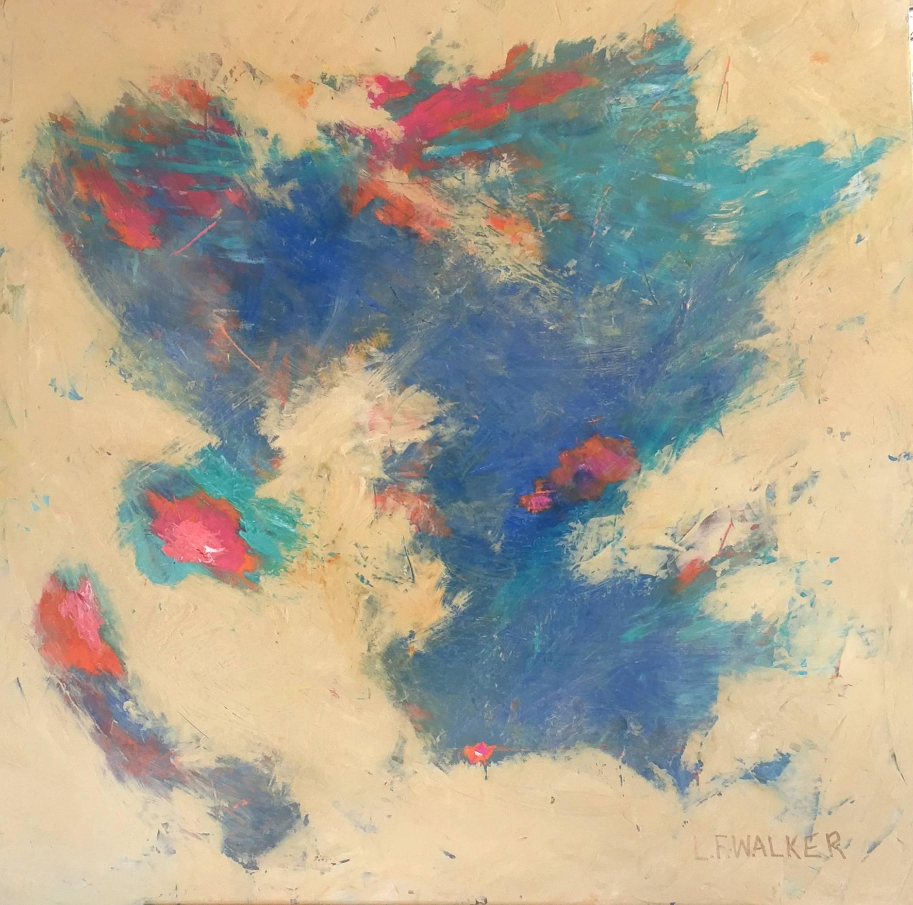 Lynn F. Walker - Blue and Pink For Sale at 1stDibs