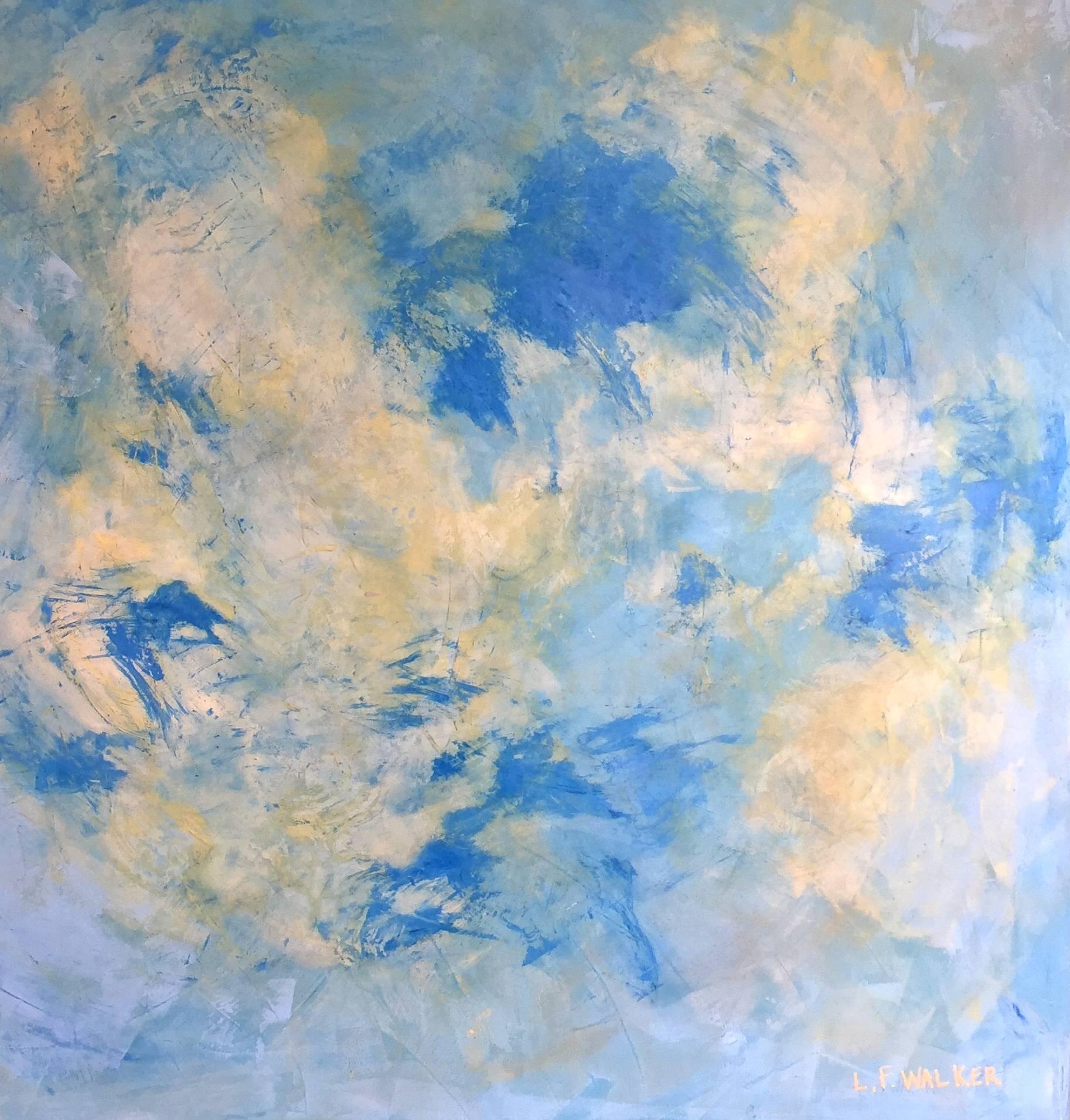 Lynn F. Walker - Blue And Yellow For Sale at 1stDibs