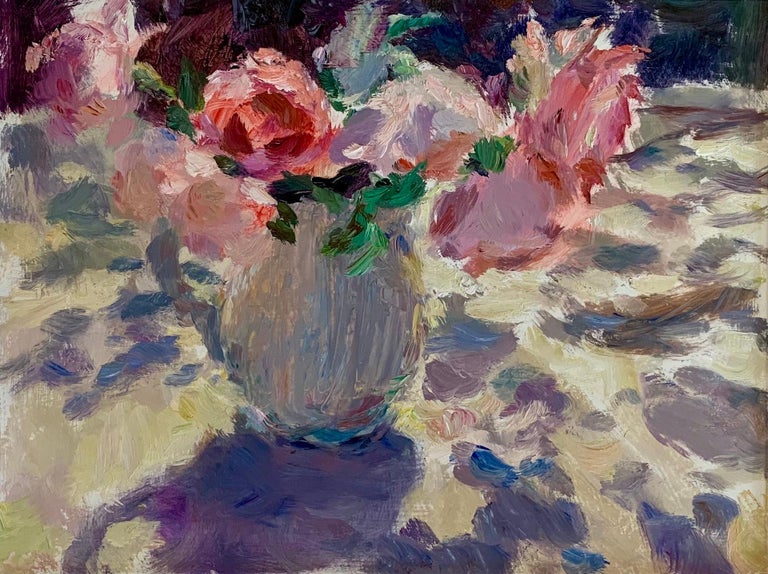 Lynne Cartlidge - Roses In Dappled Sunlight, Lynne Cartlidge, Original ...