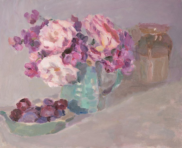 Lynne Cartlidge - Roses, Sweet Peas and Plums For Sale at 1stDibs