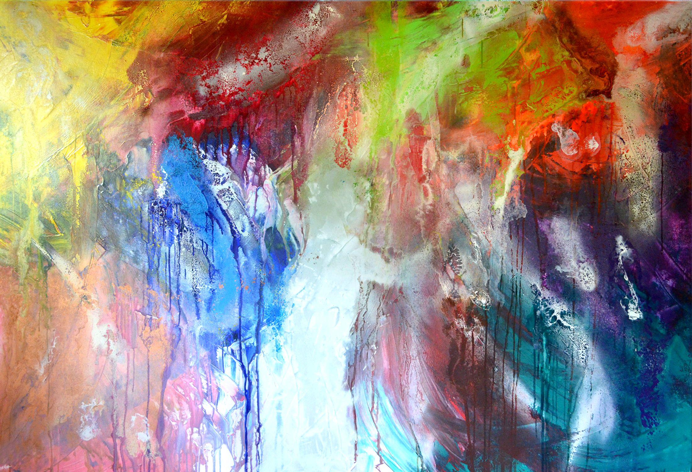 Lynne Godina-Orme - Colour Fusion, Painting, Acrylic on Canvas For Sale ...