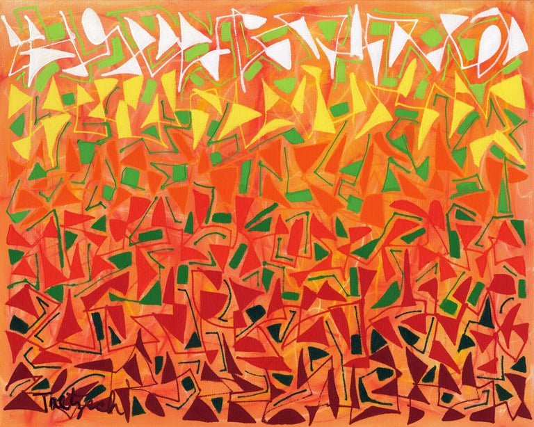 Lynne Taetzsch - Merrily, Painting, Acrylic on Canvas For Sale at 1stDibs
