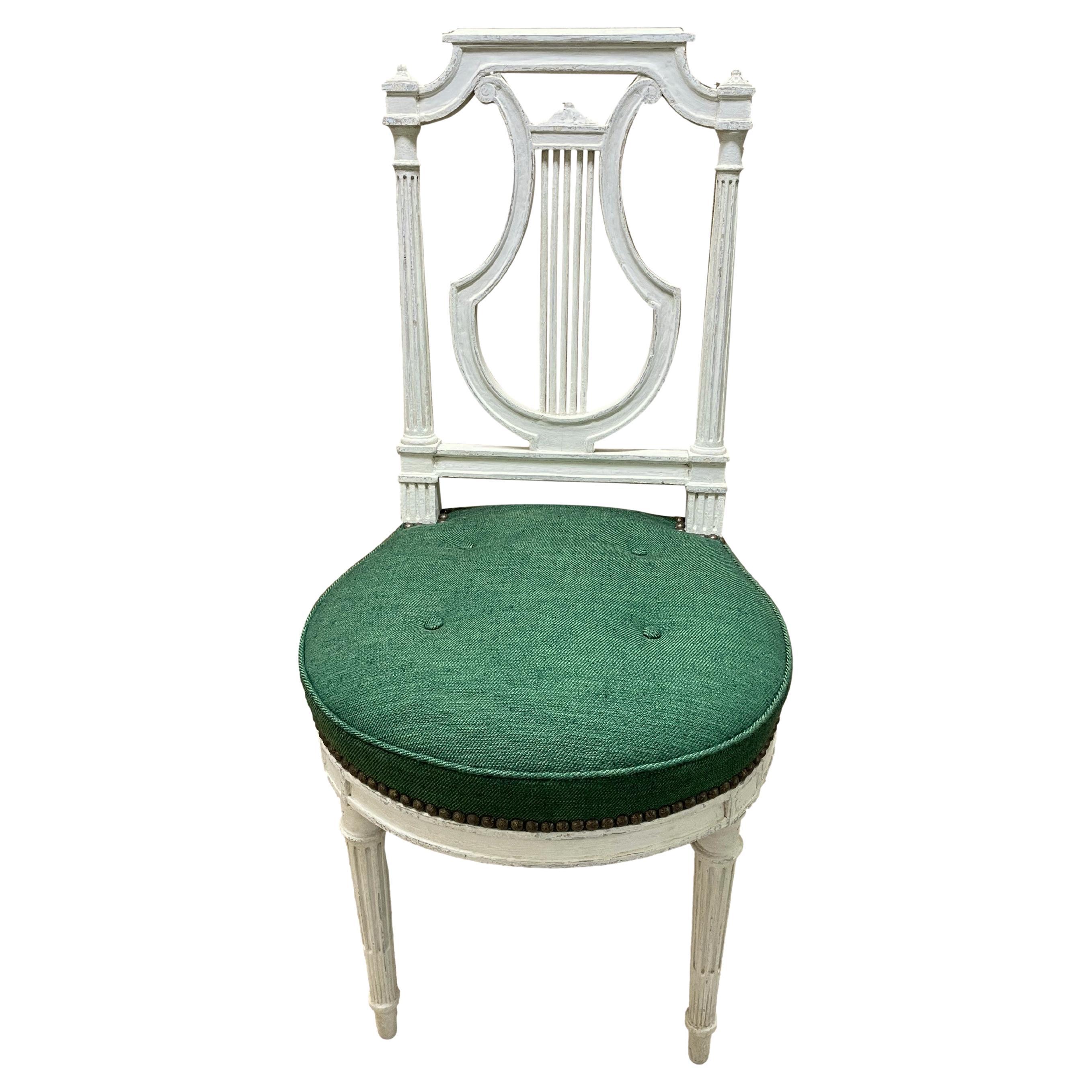 Lyre back Louis XVI Chair For Sale at 1stDibs