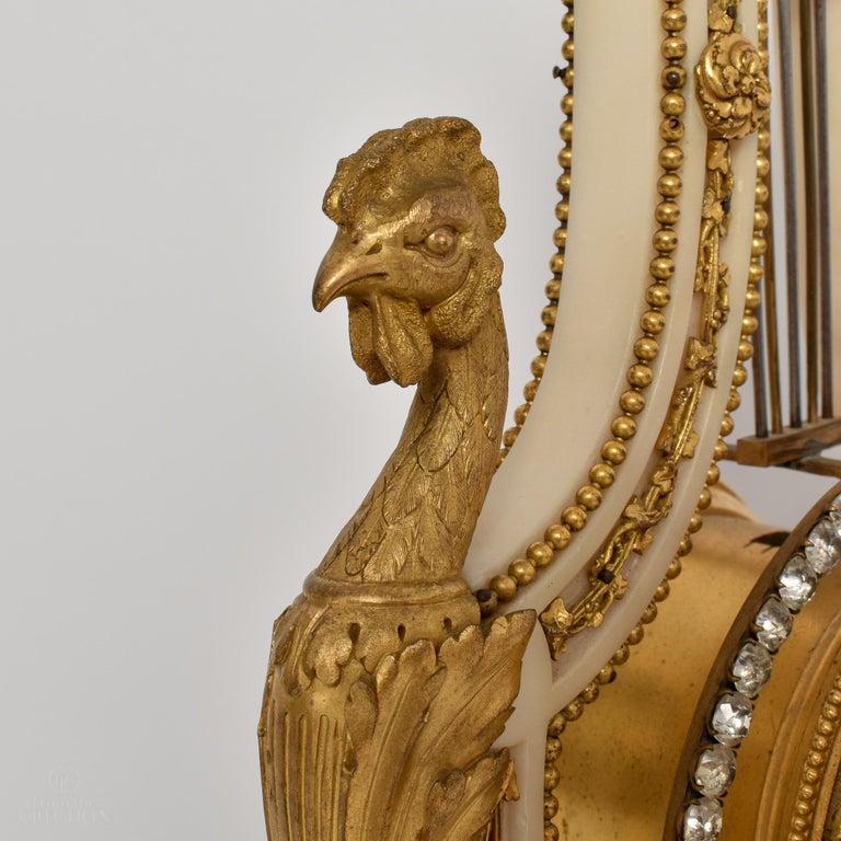 Lyre Clock, 19th Century For Sale at 1stDibs