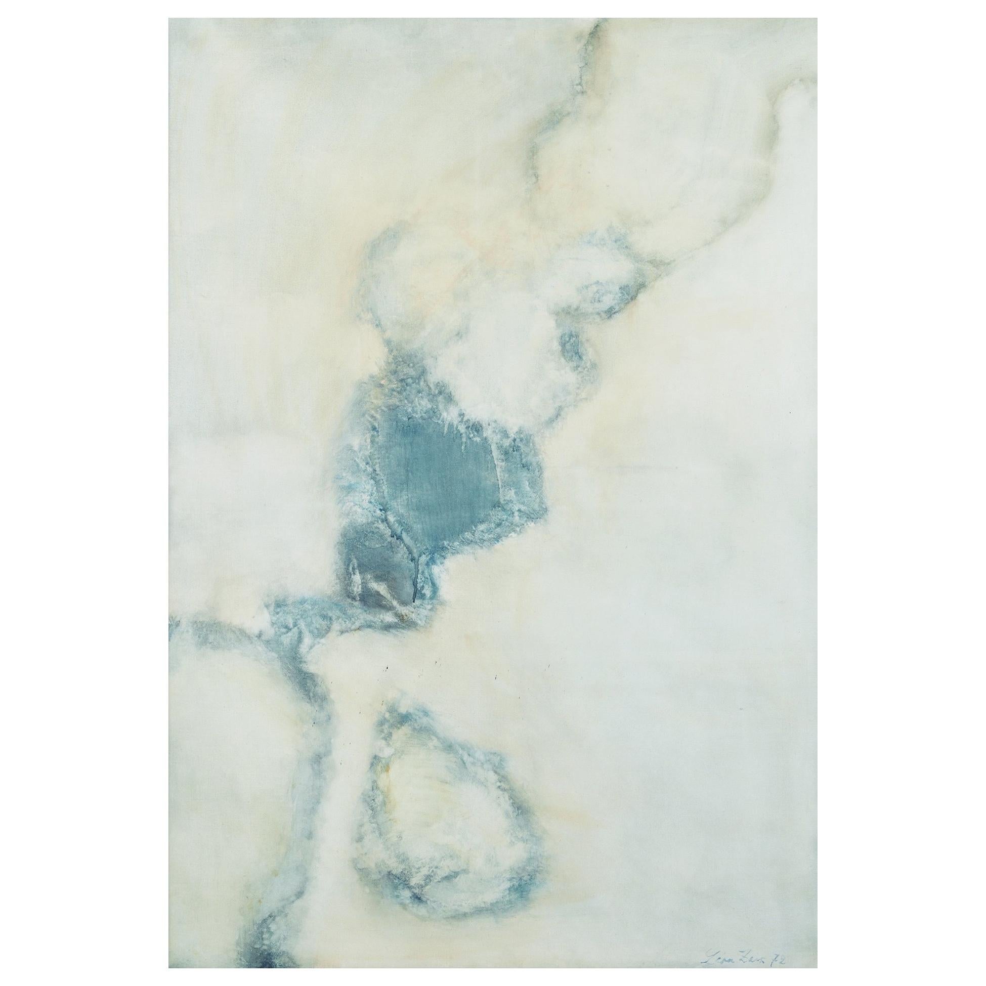 Lyrical abstraction oil painting by Léon Zack - "Untitled" For Sale at ...