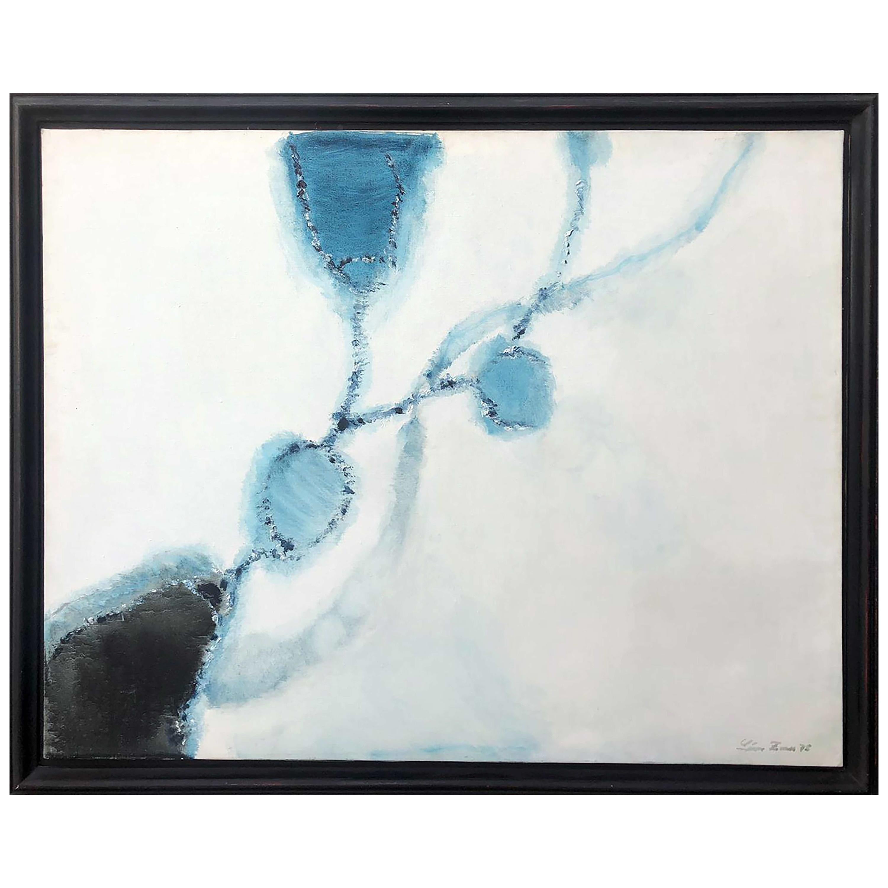 Lyrical abstraction oil painting by Léon Zack - "Untitled" For Sale at ...