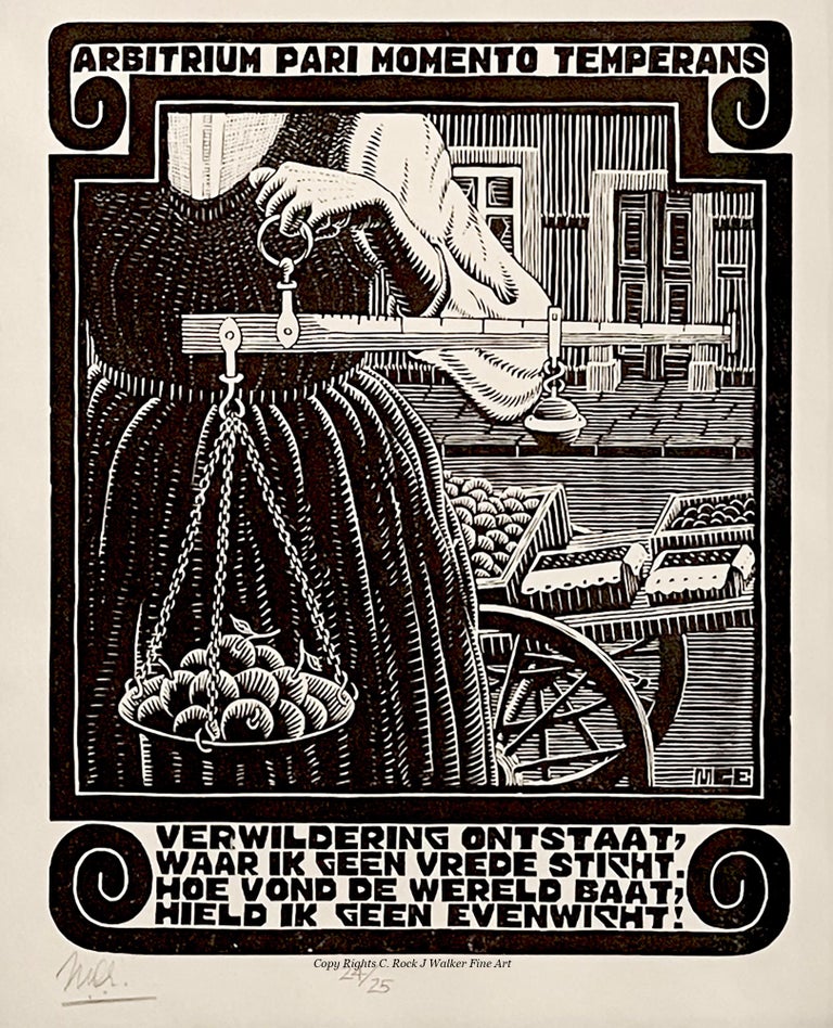 M.C. Escher - Emblemata, Balance #178 For Sale at 1stDibs