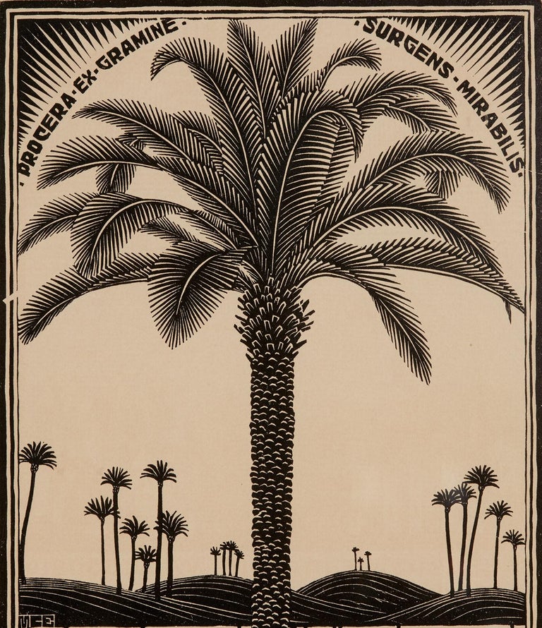 M.C. Escher - Emblemata - Palm Tree, For Sale at 1stDibs