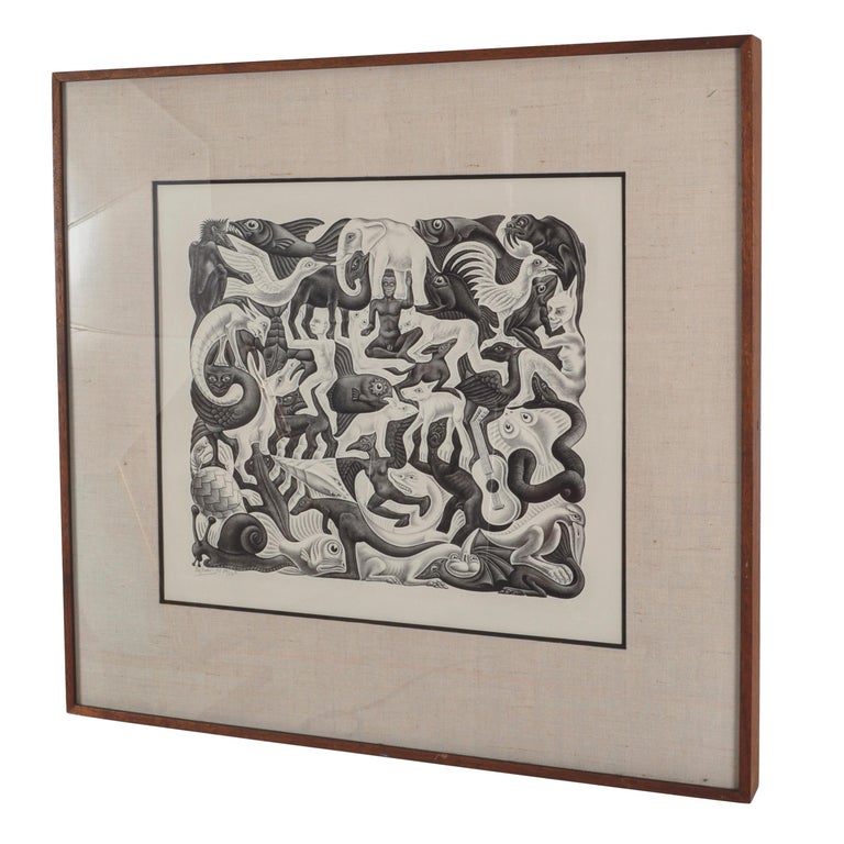 M.C. Escher - M. C. Escher Plane Filling Mosaic II Lithograph Wove ...