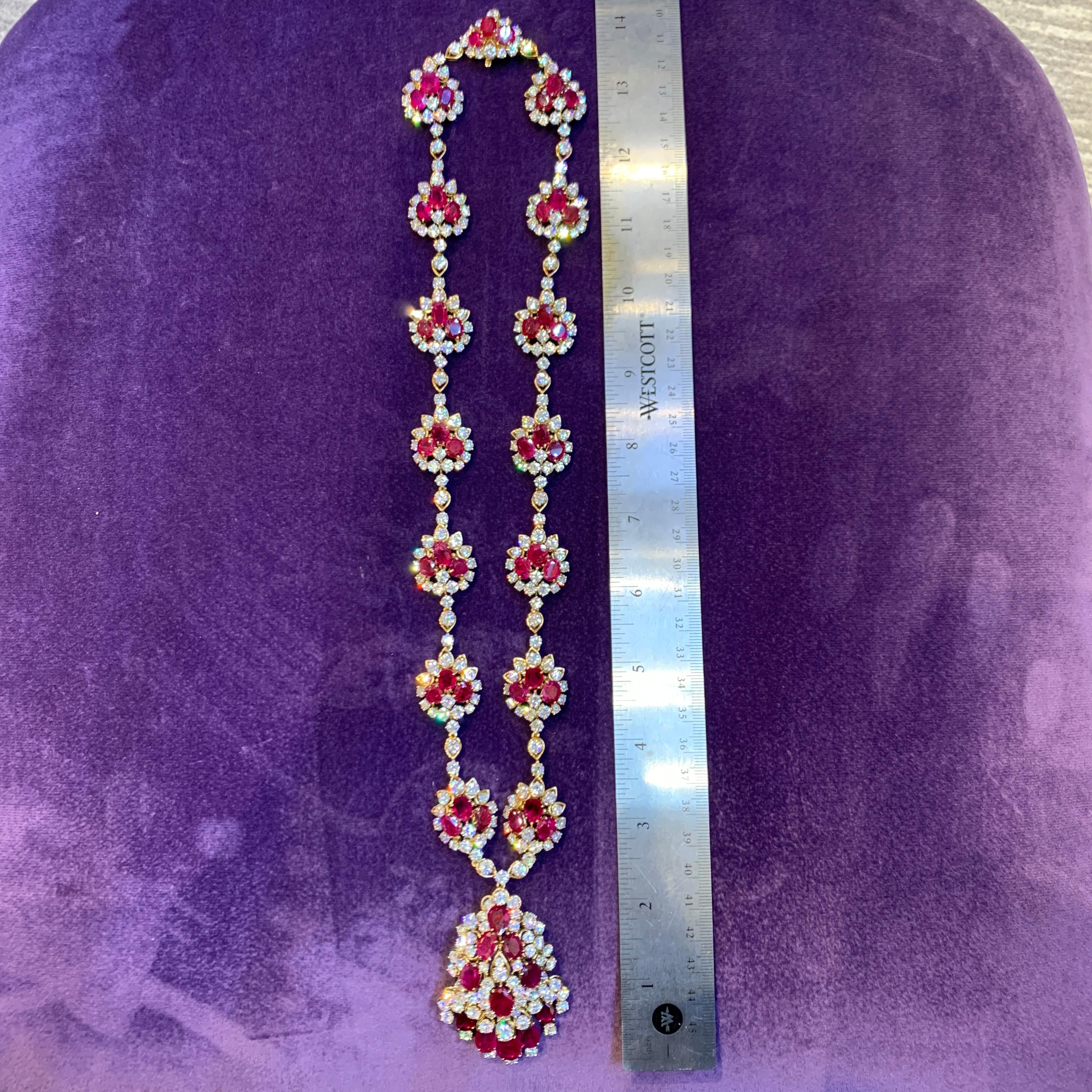 M. Gérard Certified Natural Burmese Ruby Necklace For Sale at 1stDibs ...