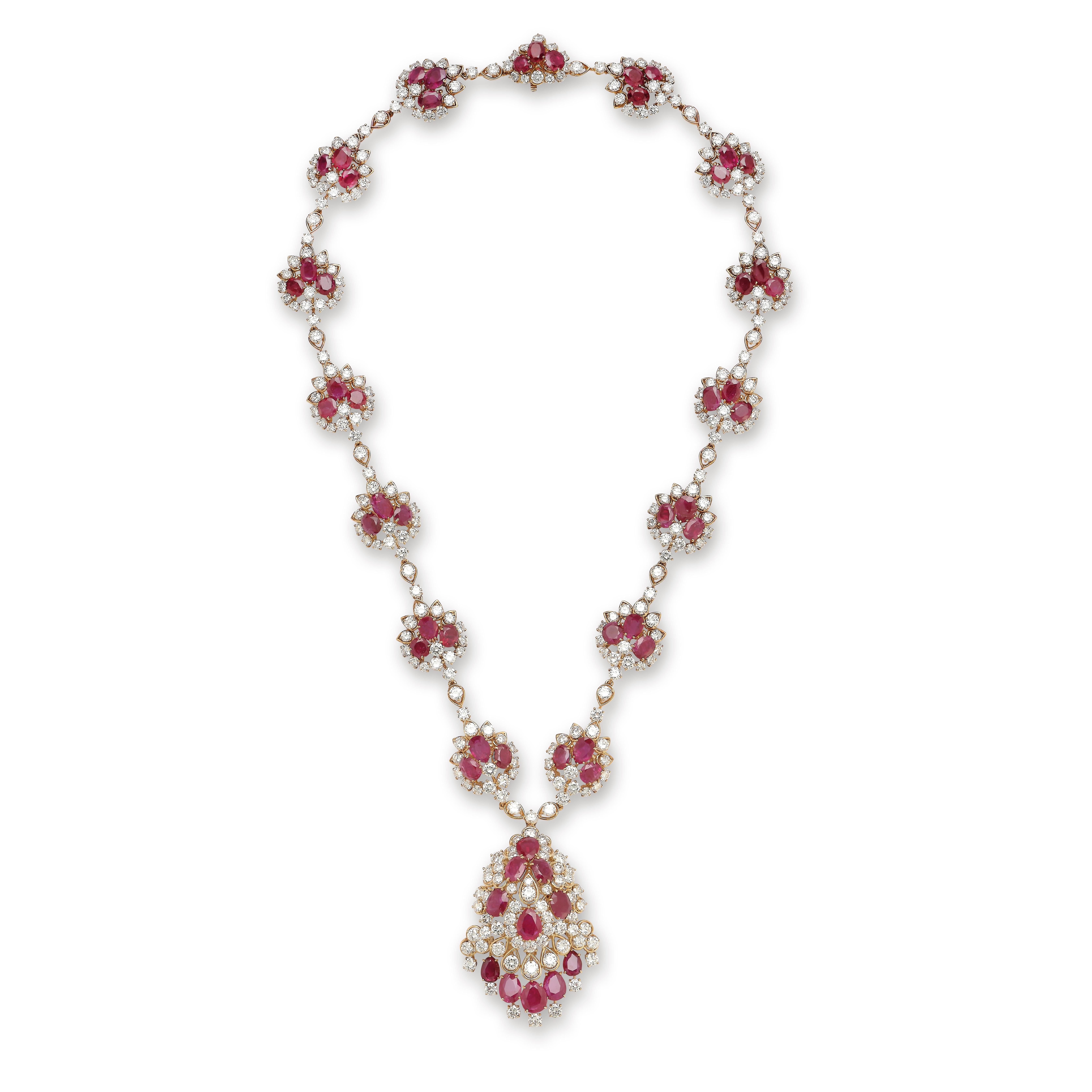 M. Gérard Certified Natural Burmese Ruby Necklace For Sale at 1stDibs ...