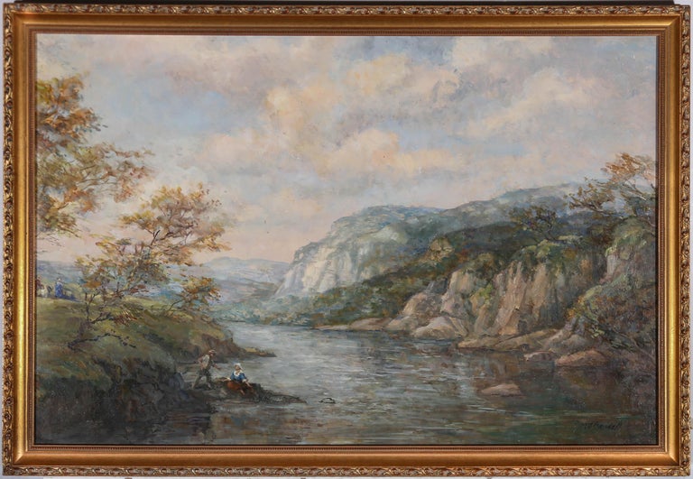 M J Rendell - M J Rendell (1896-1980) - 20th Century Oil, Down by the ...