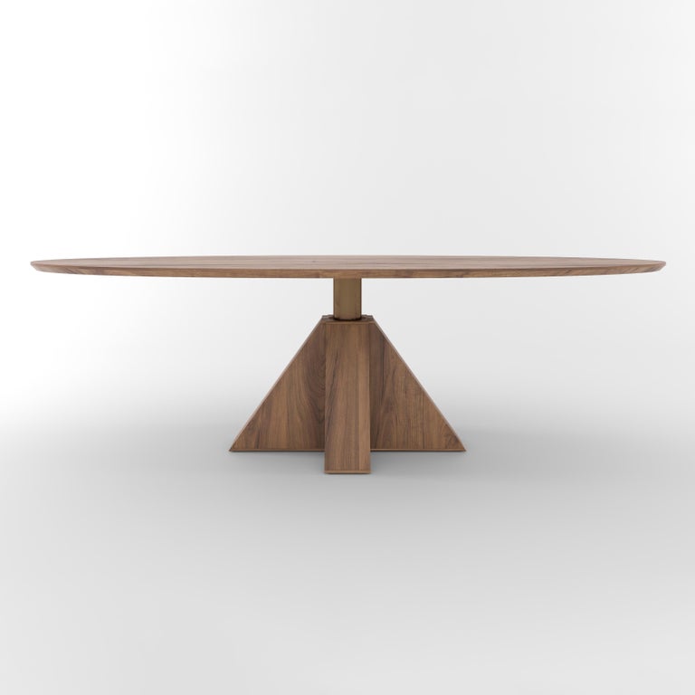 M-Oval Table by Daniel Boddam, 60" x 36", Walnut For Sale at 1stDibs