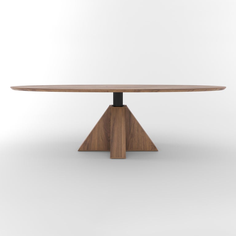 M-Oval Table by Daniel Boddam, 70" x 41", Walnut For Sale at 1stDibs