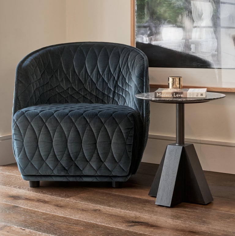 M-Side Table by Daniel Boddam, Smoked or Stained Oak/Grey Marble For ...