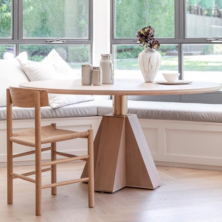 M-Table by Daniel Boddam, 59" D, Natural Oak For Sale at 1stDibs