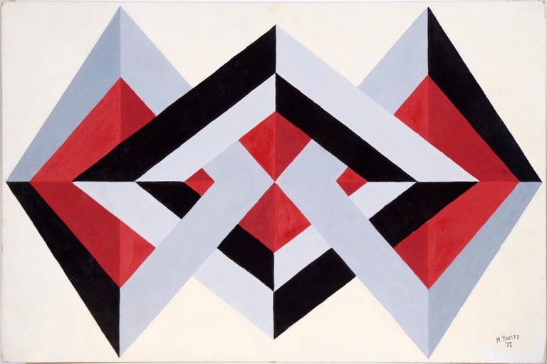 M. Yavitz - Like Diamonds in the Sky - Acrylic Op Art Composition on ...