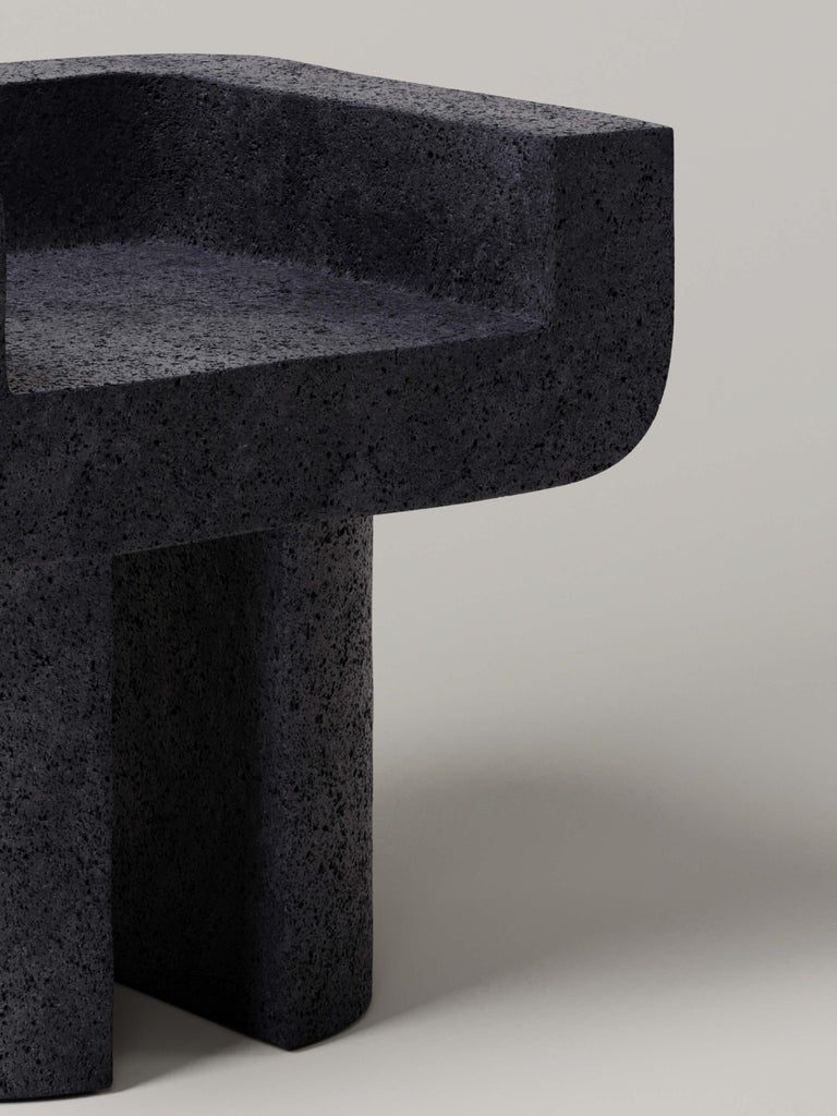 M_001 Chair by Monolith Studio, Lava Rock For Sale at 1stDibs