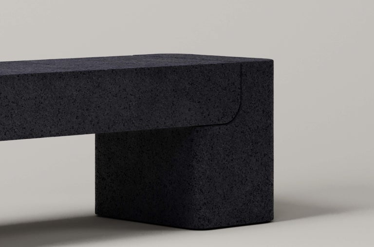 M_005 Bench by Monolith Studio, Lava Rock For Sale at 1stDibs