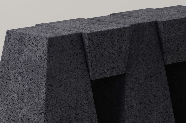 M_006 Console by Monolith Studio, Lava Rock For Sale at 1stDibs
