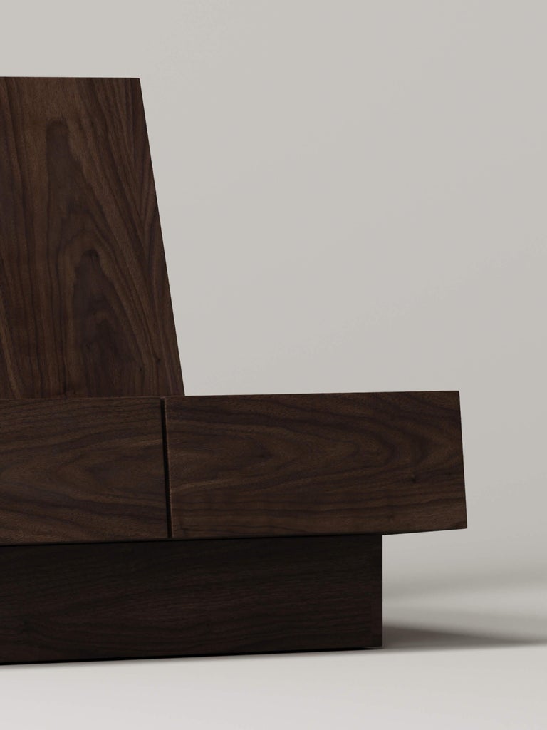 M_007 Lounge Chair by Monolith Studio, Walnut For Sale at 1stDibs