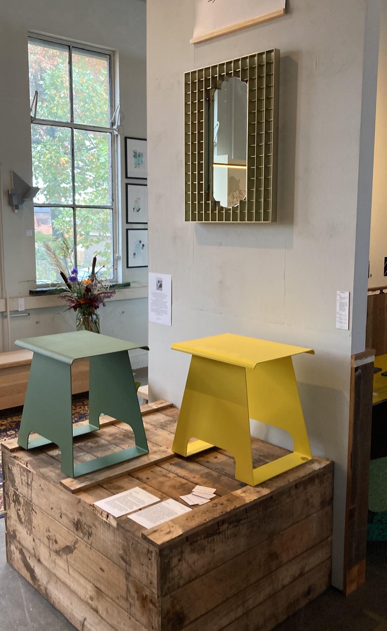 M2-The Reminder, Industrial Gold Wall Mirror Dutch Design by Atelier De ...