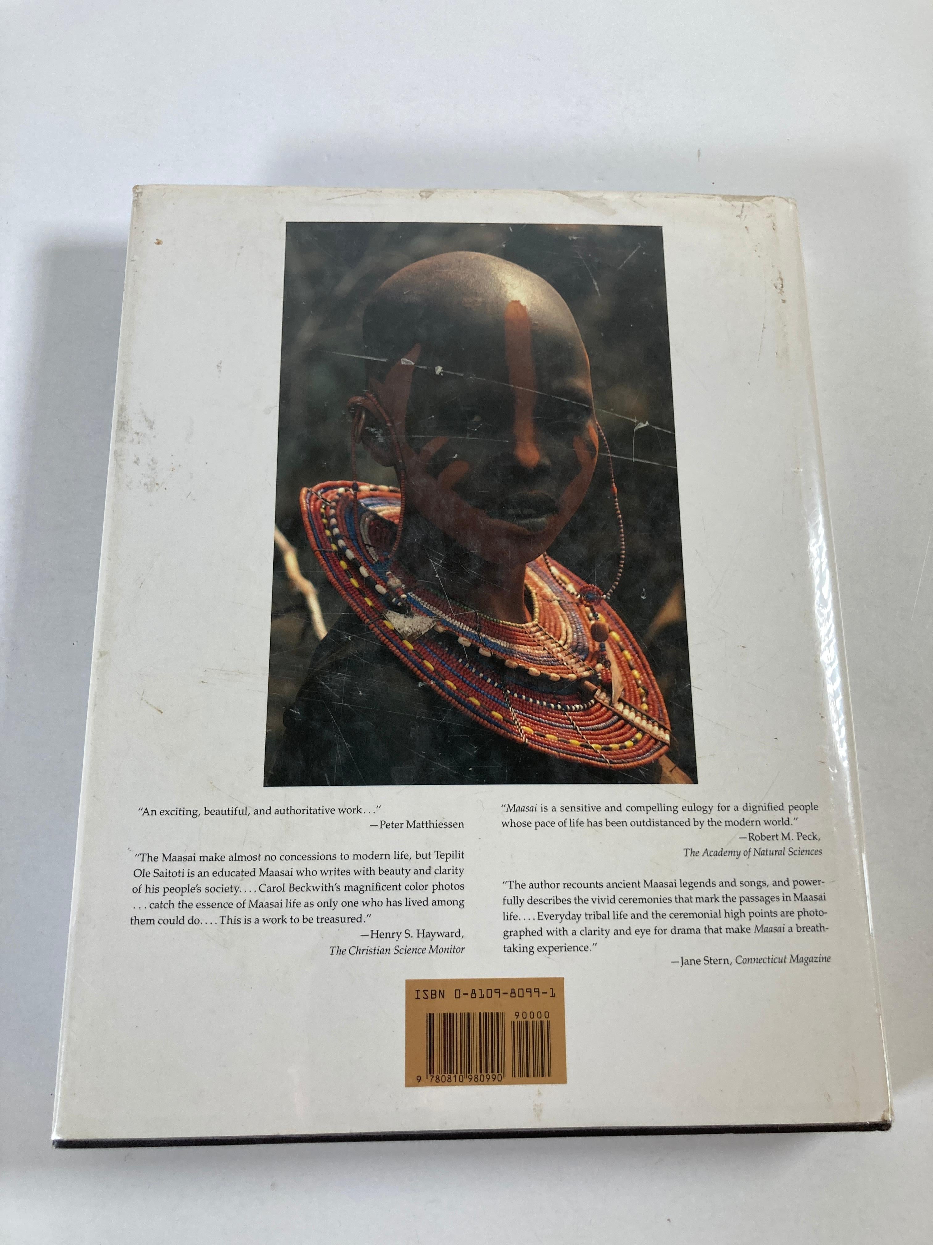 Maasai by Teplit Ole Saitoti Vintage Hardcover Book For Sale at 1stDibs