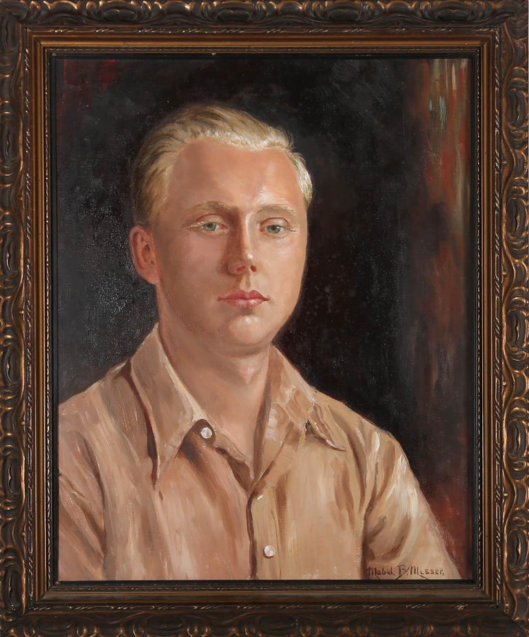 Mabel B. Messer - Mabel B. Messer (1874-1950) - Oil, Portrait of a ...