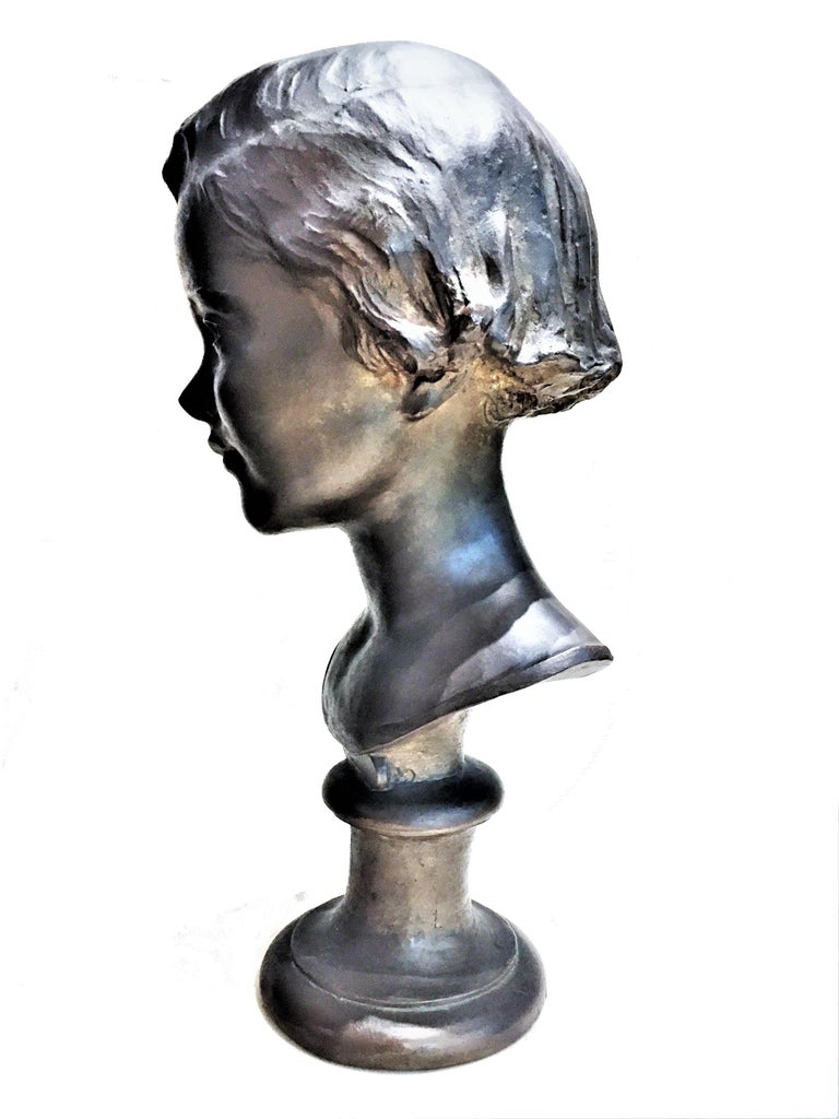 Mabel Conkling, Natalie, American Art Deco Patinated Bronze Portrait ...