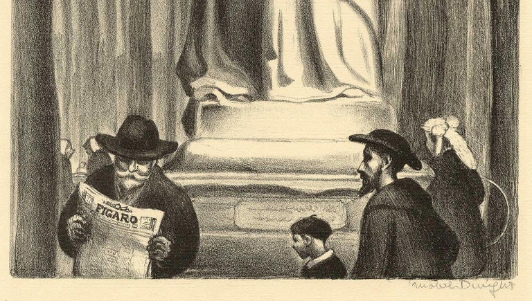 Mabel Dwight - Statue of Ste. Marie de Medici, Luxembourg, Print For ...