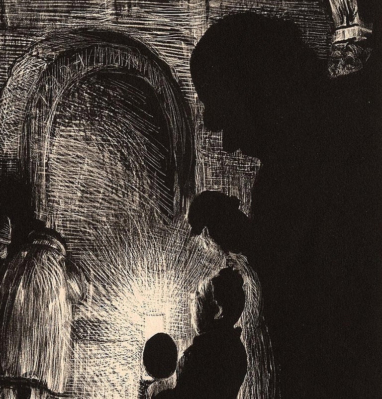 Mabel Dwight - Tourists in the Crypt at Chartres (an image of ...