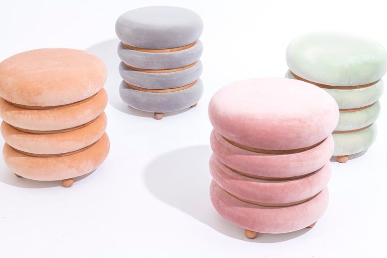 Macaron Stool Designed by Daniel Basso and Estudio Florida, Argentina, 2022 For Sale at 1stDibs