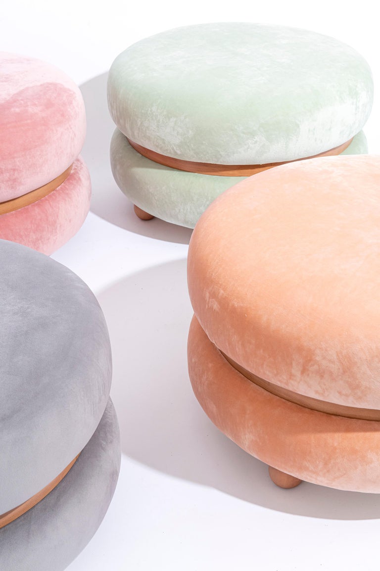 Macaron Stool Designed by Daniel Basso and Estudio Florida, Argentina, 2022 For Sale at 1stDibs