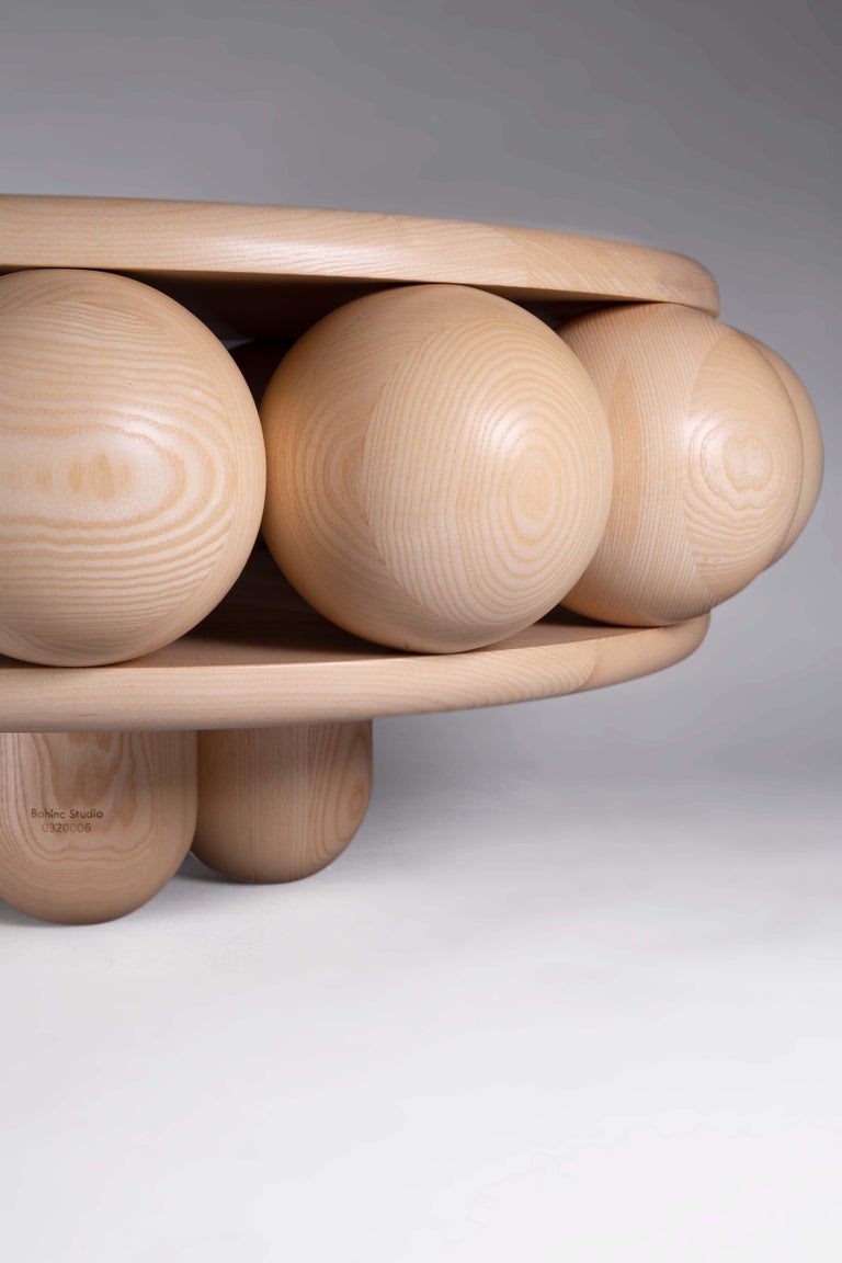 Macaroon Coffee Table by Lara Bohinc in Natural Finish Wood, in Stock ...