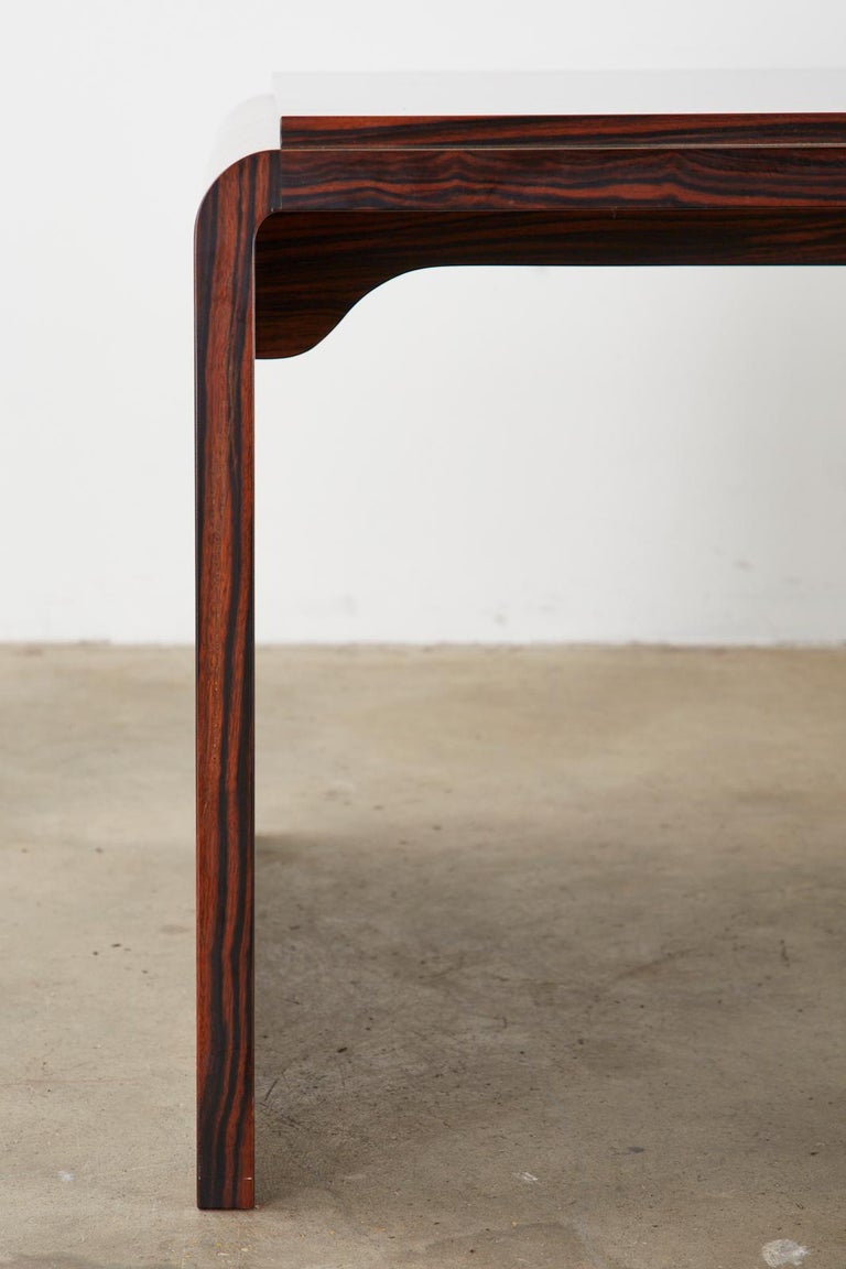 Macassar Ebony Waterfall Cocktail Table by Mattaliano at 1stDibs
