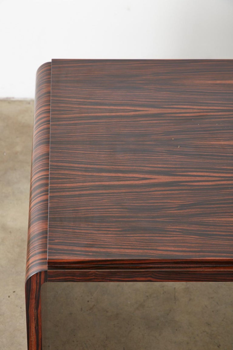 Macassar Ebony Waterfall Cocktail Table by Mattaliano at 1stDibs