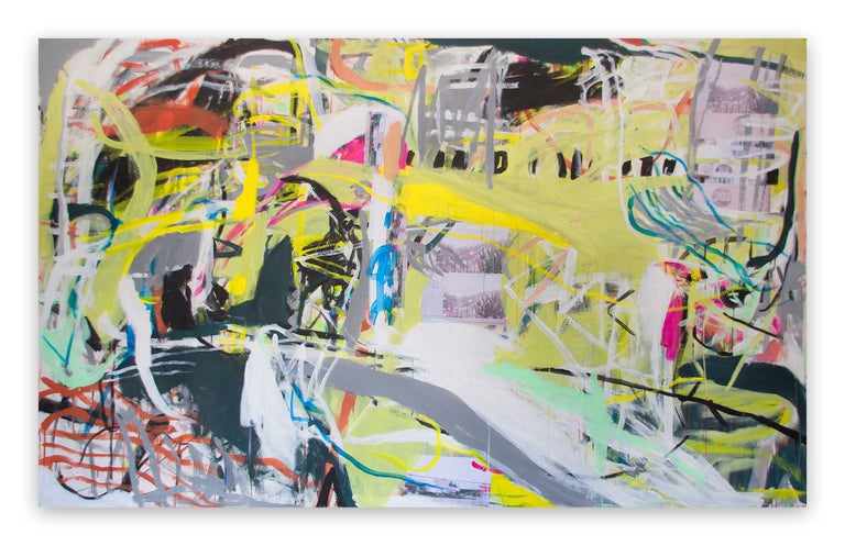 Macha Poynder - A Crapshoot of Luck (Abstract Painting) For Sale at 1stDibs